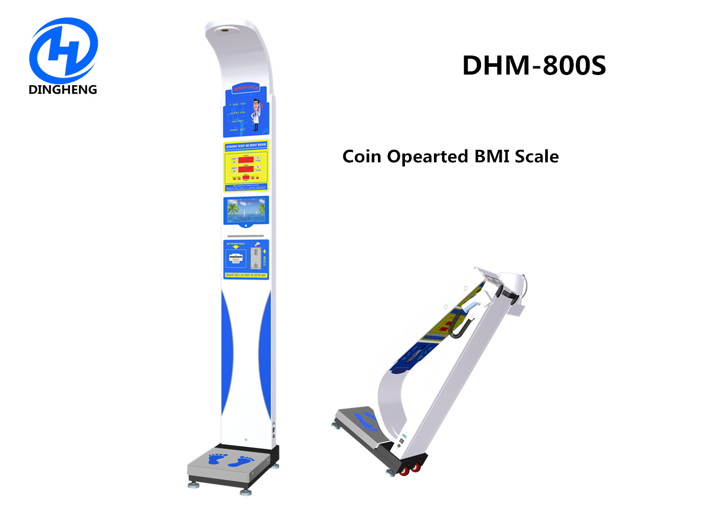 High Accuracy Height Weight Scale , Weighing Scale With Height Measurement