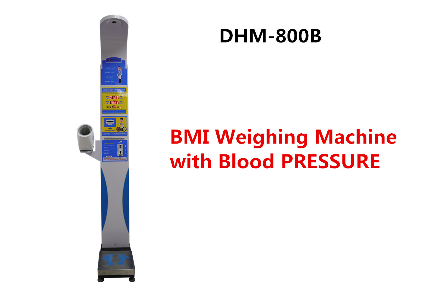 Ultrasonic Height And Weight Measuring Scale Automatically Calculate ...