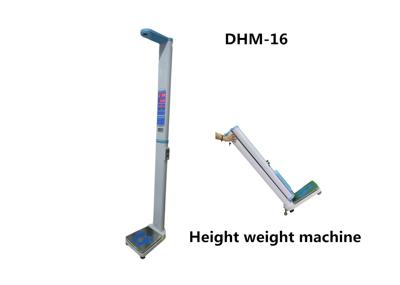 200kg/0.1kg Digital Height And Weight Scale With And Land Wheel Multi ...