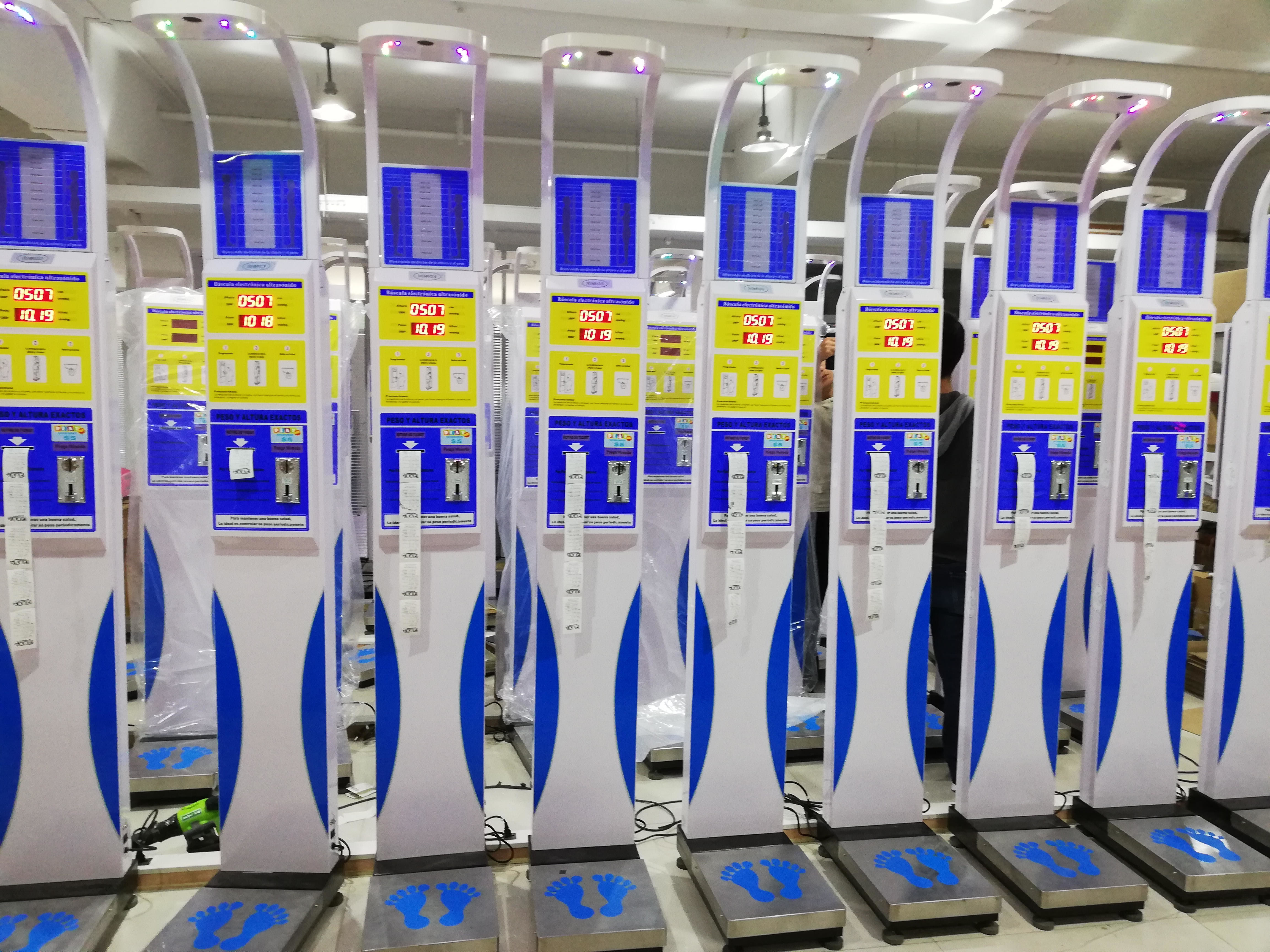 Vertical Digital Body Weight Machine , Weight Scale Vending Machine ...